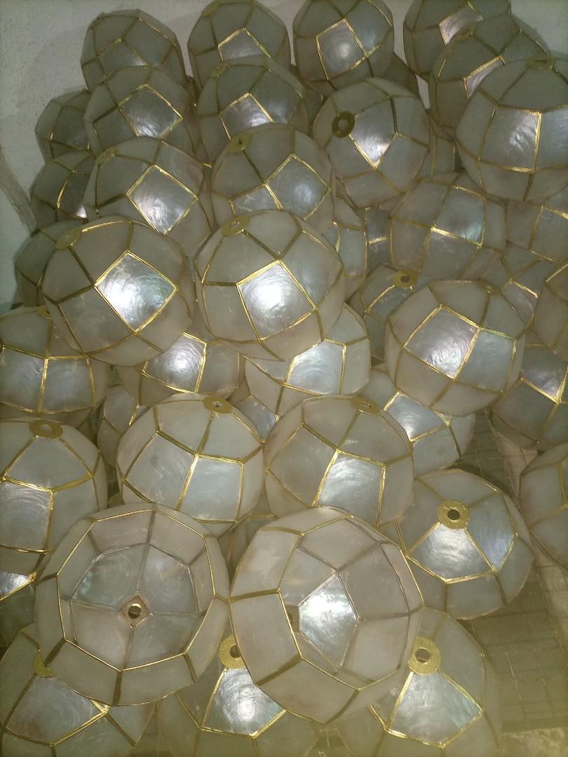 Capiz ball 6 (lantern), Furniture & Home Living, Home Decor, Other Home ...
