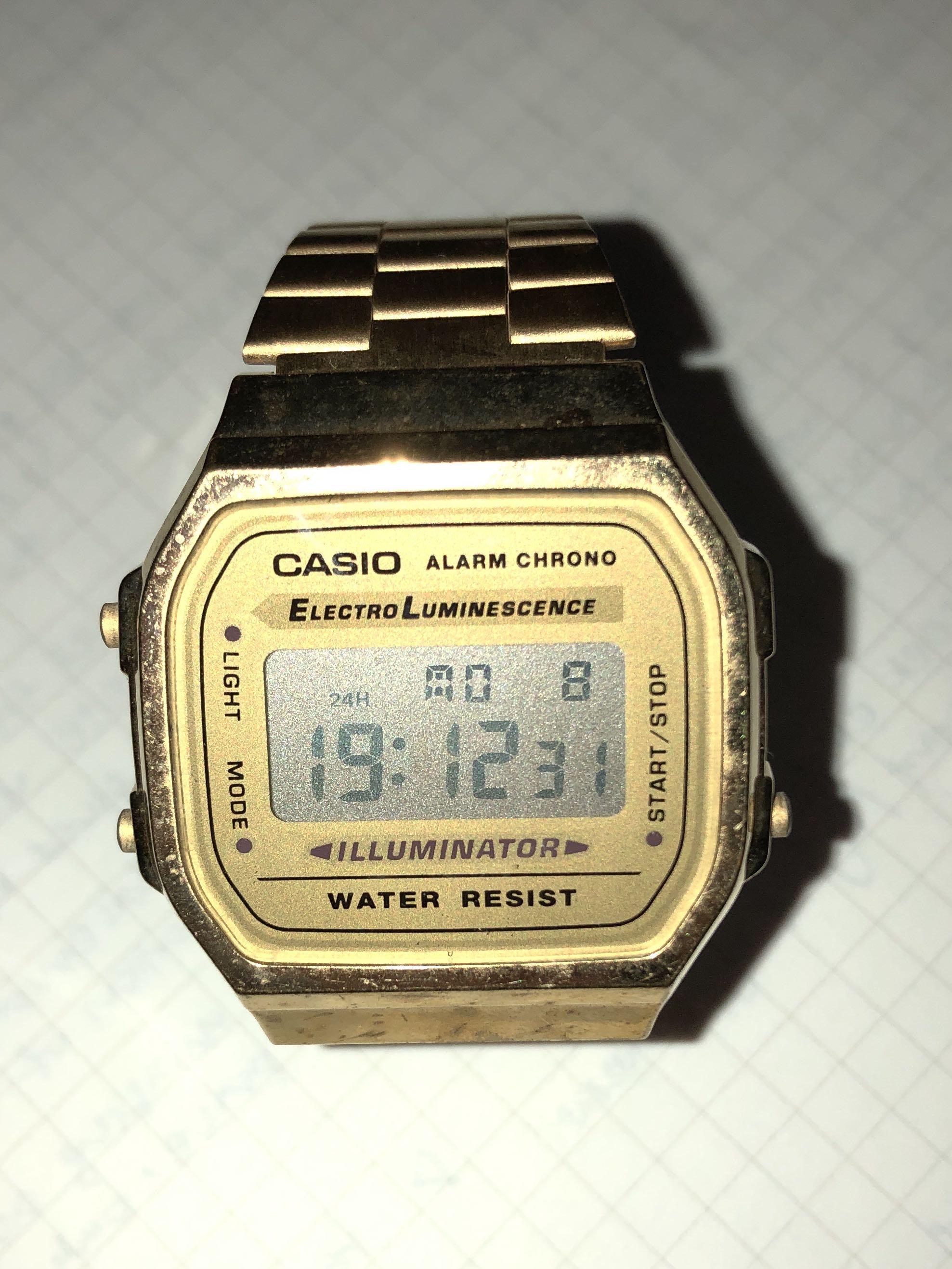 Casio Digital Gold Watch, Women's Fashion, Watches & Accessories ...