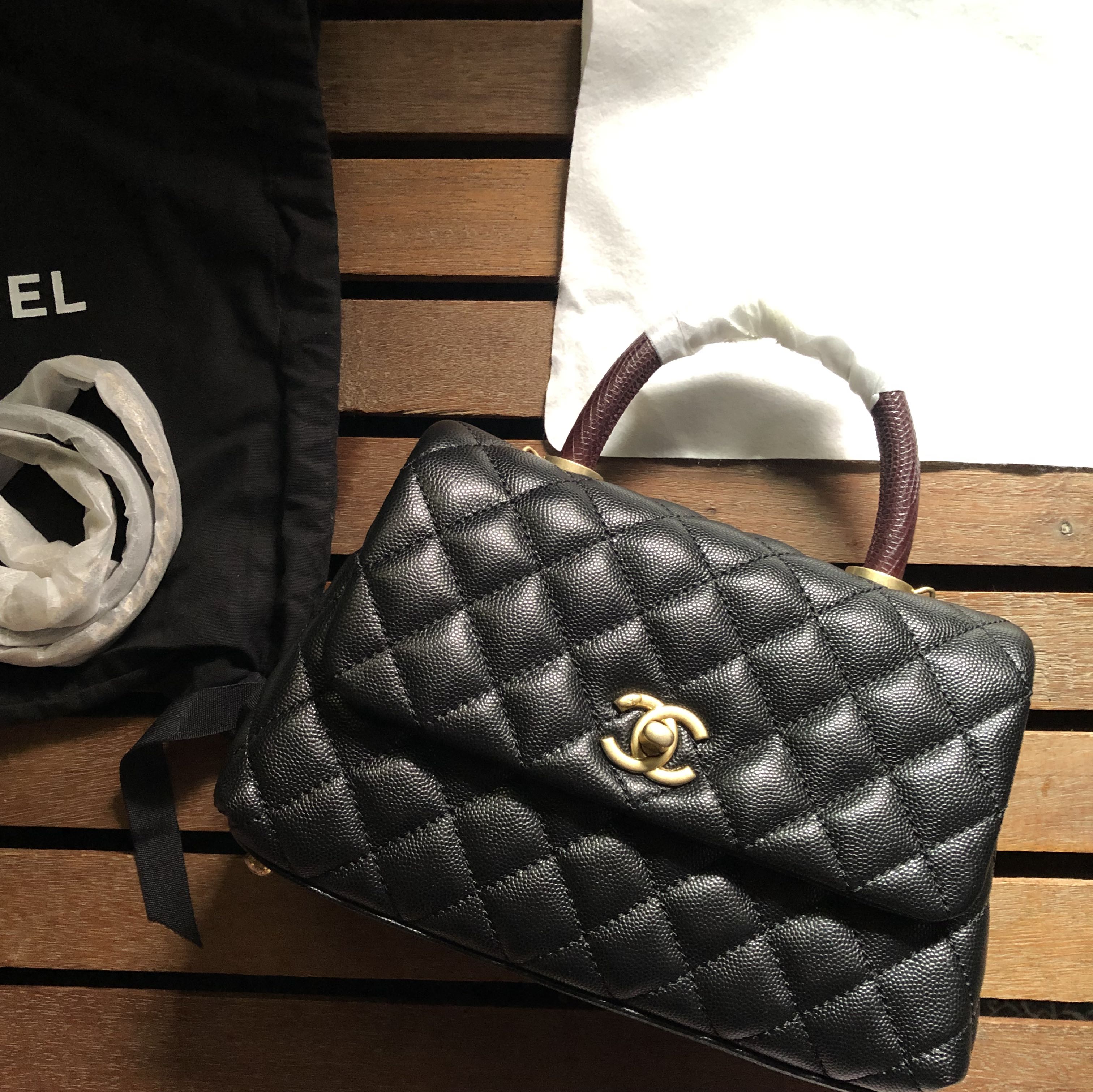 Chanel Coco Handle Mini/Small, Luxury, Bags & Wallets on Carousell