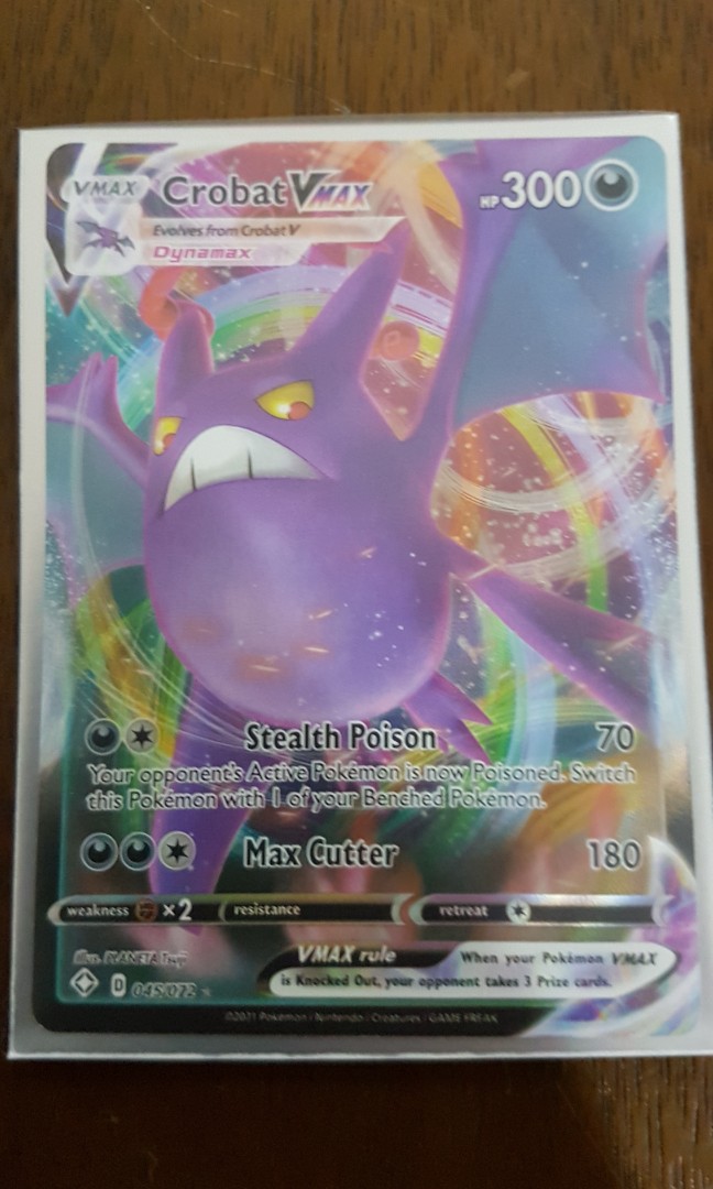 Crobat Vmax, Hobbies & Toys, Toys & Games on Carousell