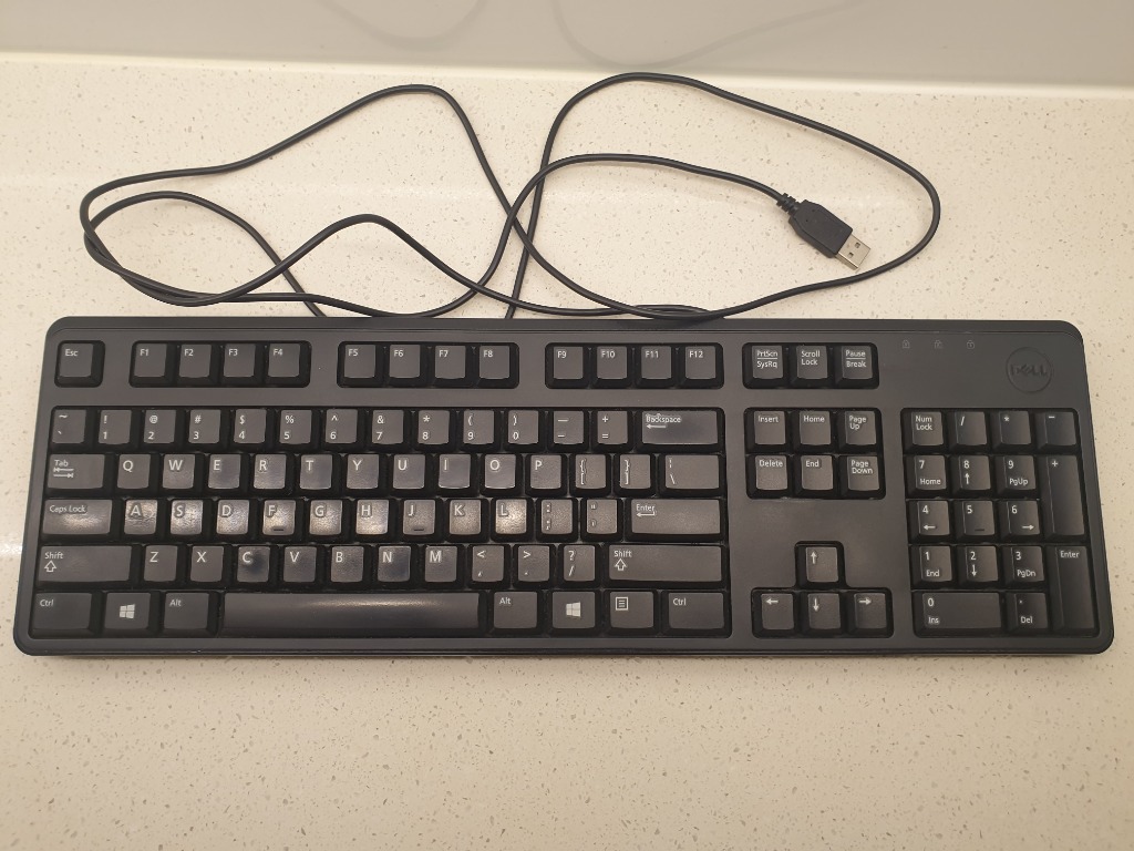 DELL wired Computer Keyboard with number pad with FREE mouse, Computers ...