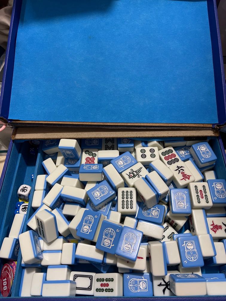 Doraemon Mahjong Tiles, Hobbies & Toys, Toys & Games on Carousell