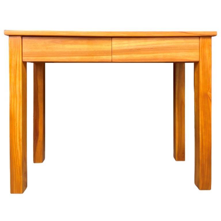 Enkel Solid Wood Study Table With Drawers Hand Made Minimalist Wooden