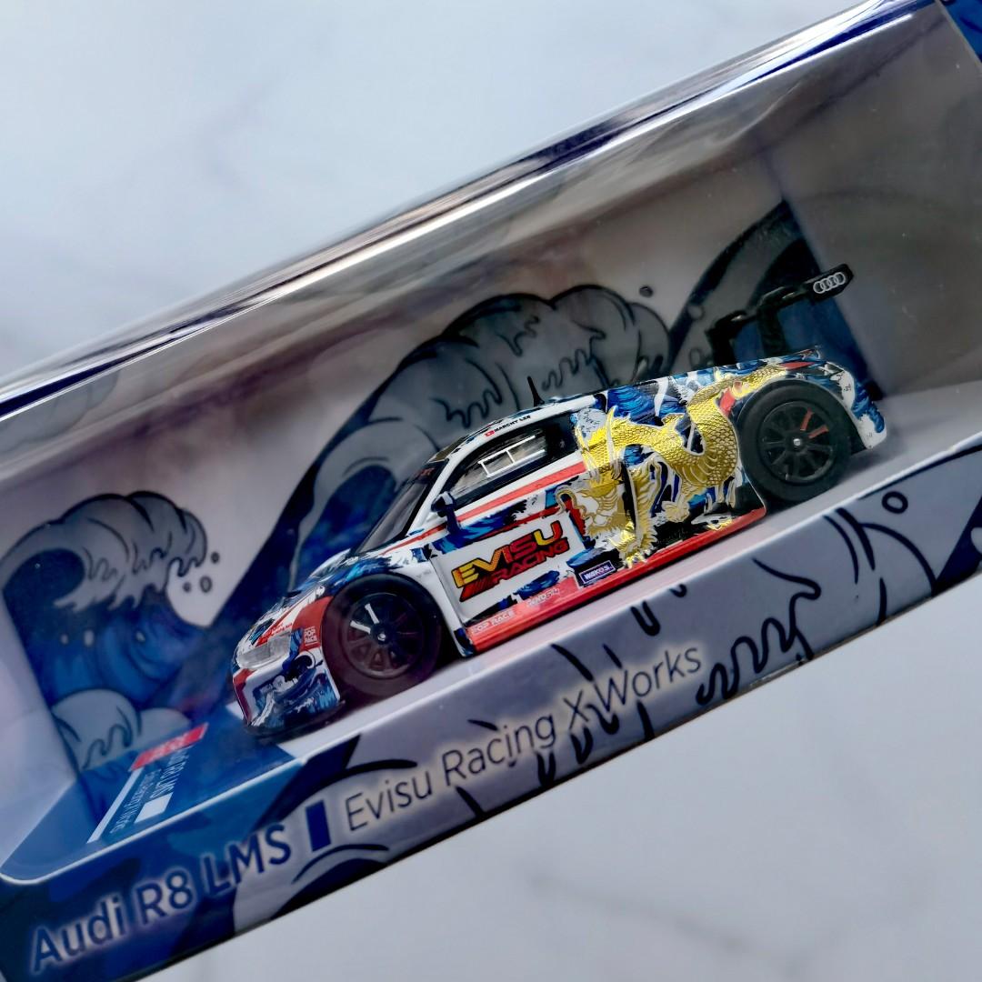 Evisu Diecast Car Model 1/64 Nissan GTR Porsche GT3 Audi R8, Hobbies ...