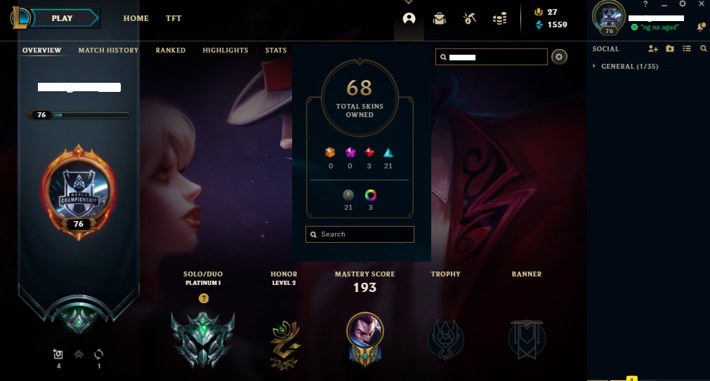 League of legends PH Account, Video Gaming, Gaming Accessories, Game ...