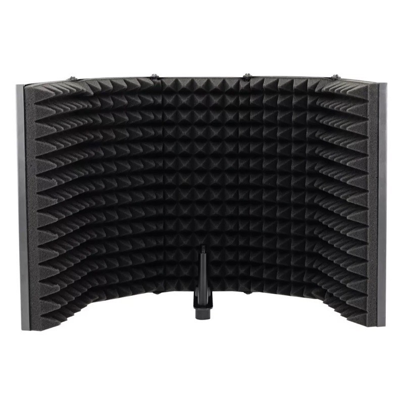 Microphone Isolation Shield Portable Tabletop Sound Absorbing Foam ...