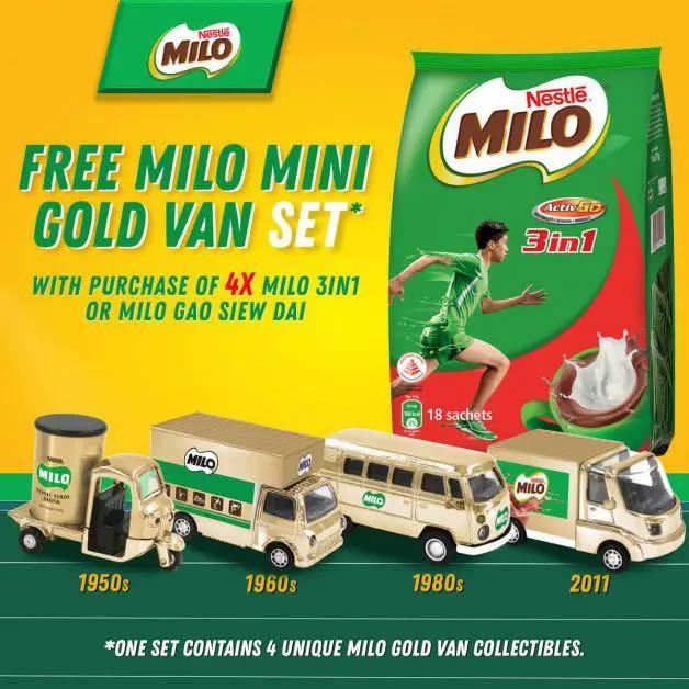 Milo gold van, Hobbies & Toys, Toys & Games on Carousell