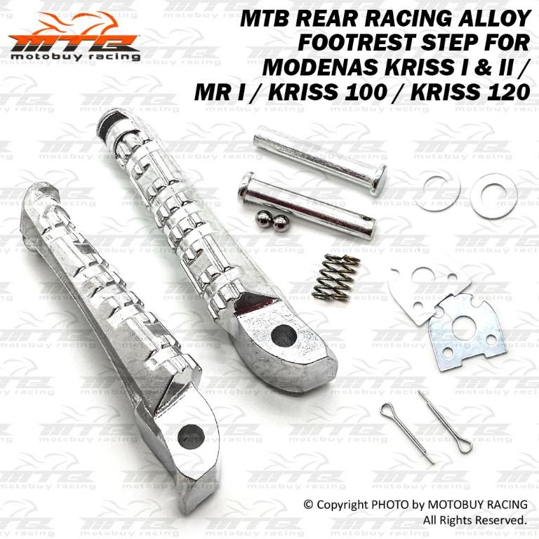 MODENAS KRISS I & II / MR I / KRISS 100 / KRISS 120 MTB REAR RACING ALLOY FOOTREST STEP, Auto ...