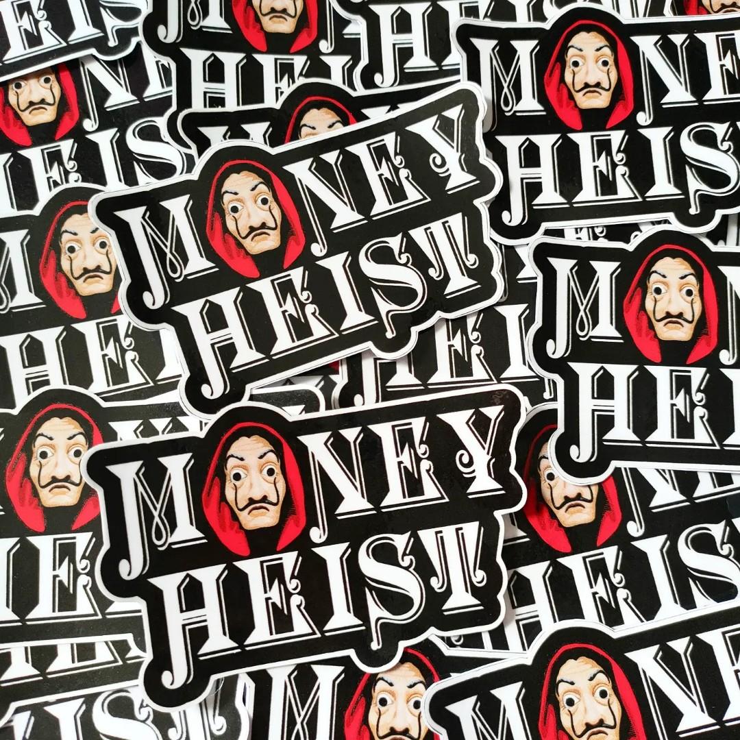 MONEY HEIST (Money Heist series) vinyl sticker, Hobbies & Toys ...