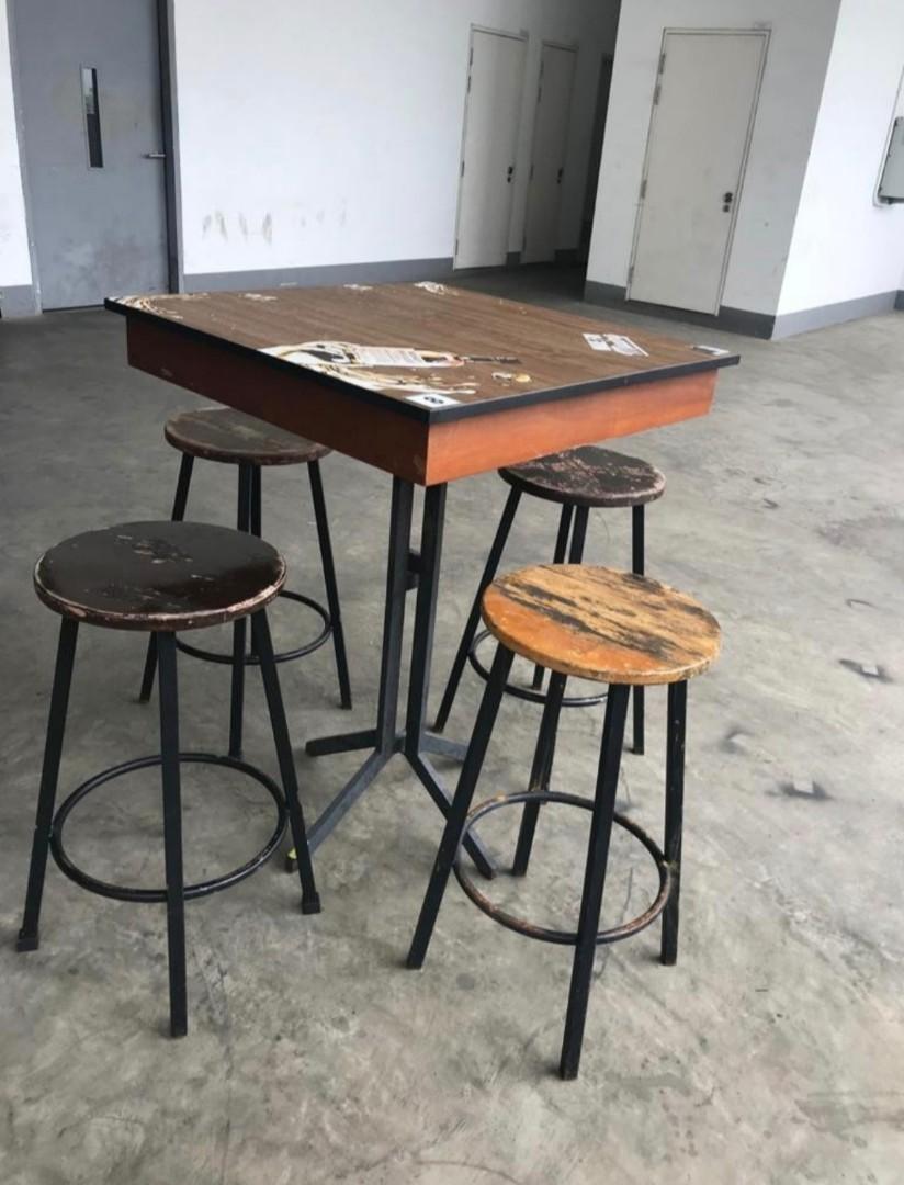 Closed F&B Restaurant High Bar Tables & Stools Dining Table - Furniture ...