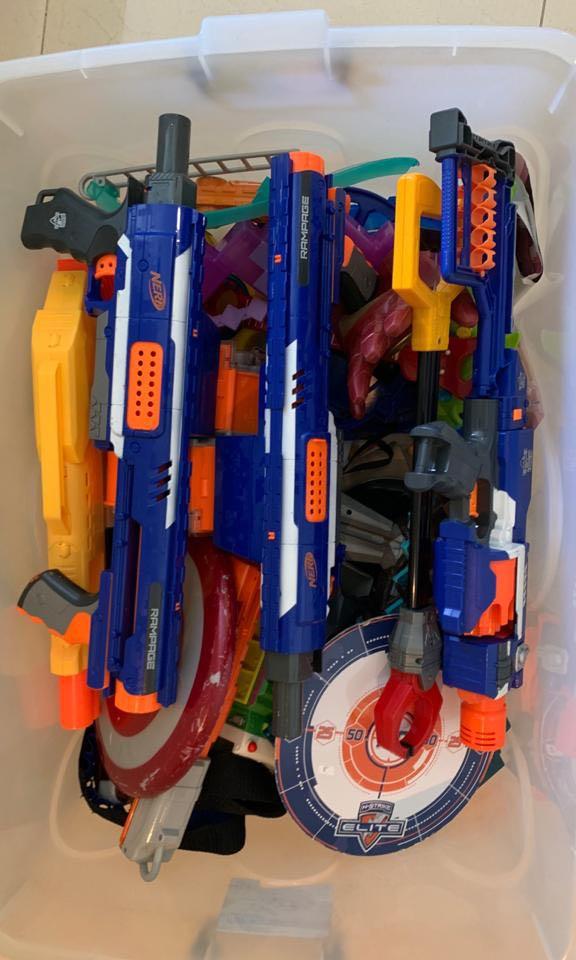 NERF | Box all for $50, Hobbies & Toys, Toys & Games on Carousell