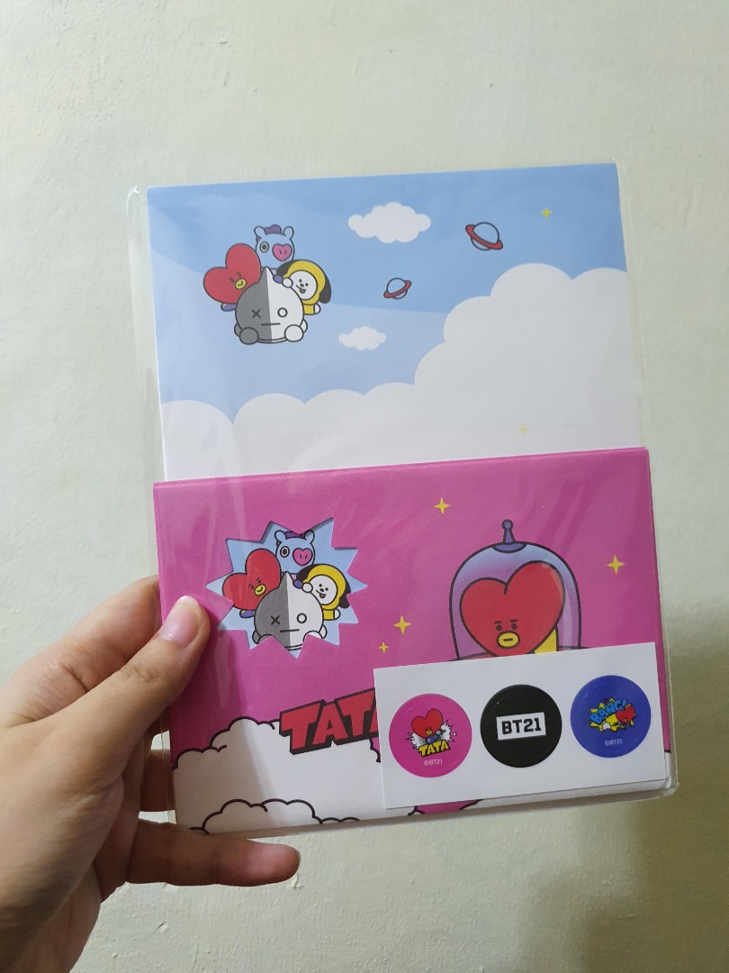 Official BT21 Tata Letter Set, Hobbies & Toys, Stationary & Craft ...