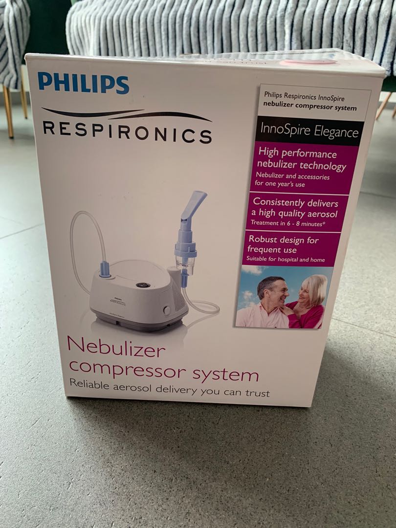 Philips Nebulizer compressor system, Health & Nutrition, Assistive ...