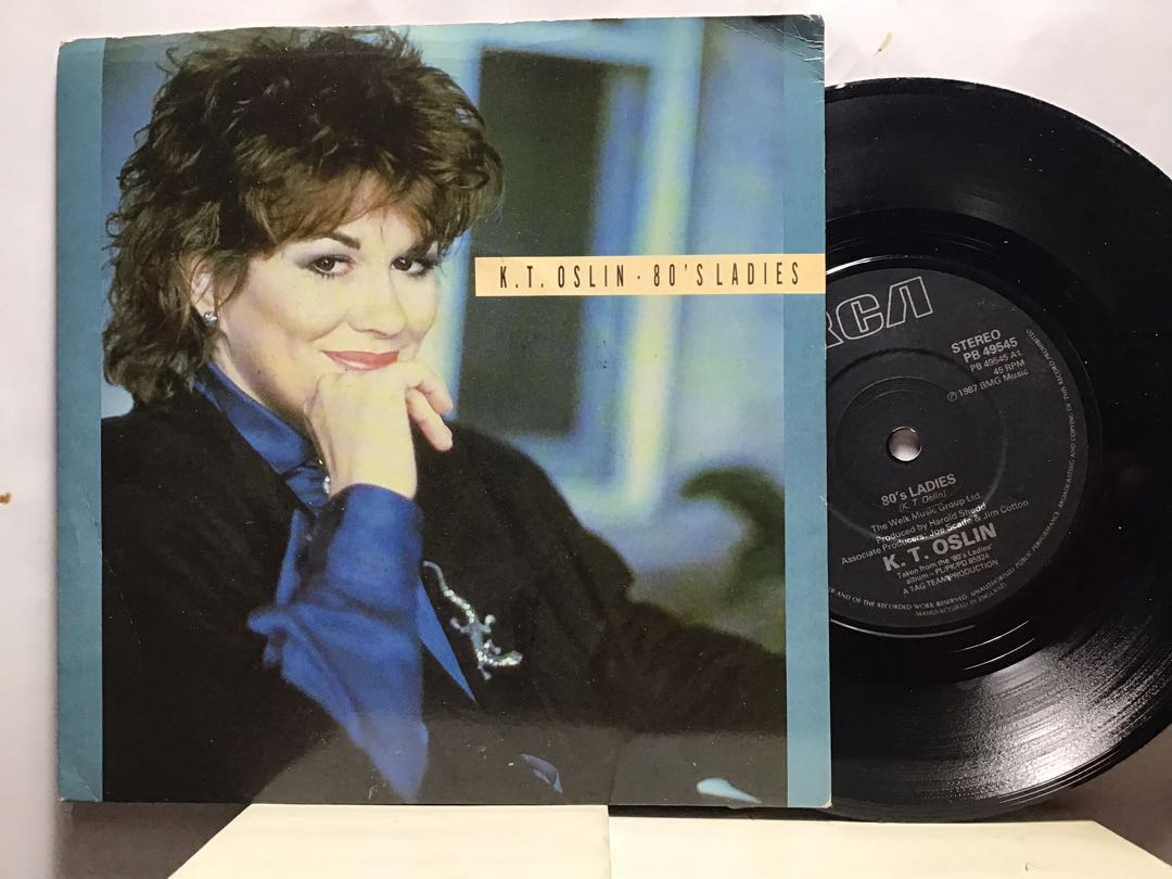 2x 7 INCH LOT Kit Hain - Danny / KT Oslin - 80s Ladies OOP 1987 7 ...
