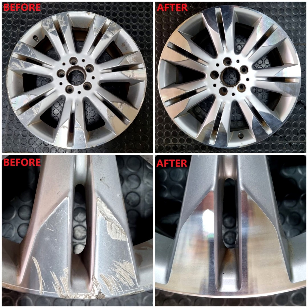 Diamond Cut/Polished Rim Refurbishment and Repair., Car Accessories ...