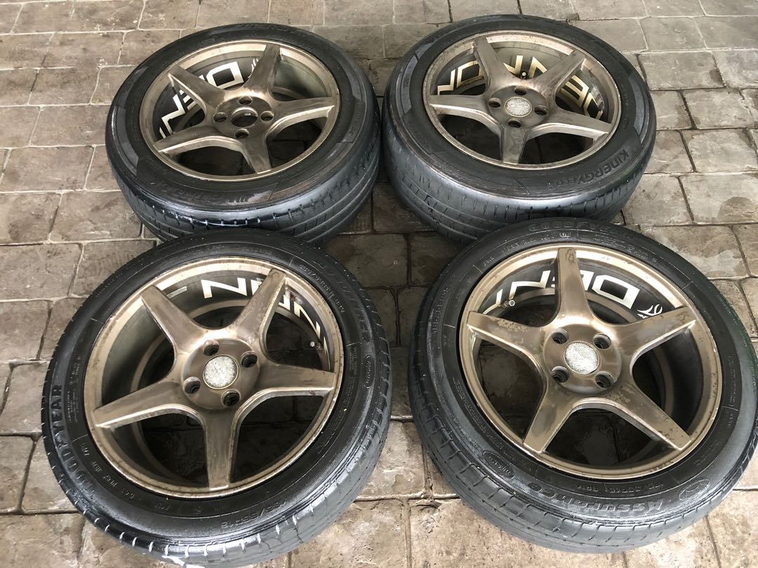 Rim vossen 15 inci sekali tayar, Auto Accessories on Carousell