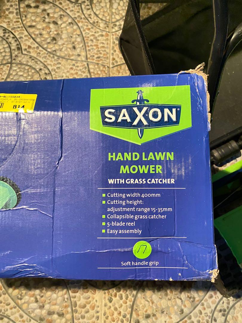 Set of Saxon Hand Lawn Mower and Saxon Garden Lawn Aerator, Furniture ...