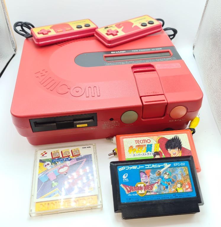 Sharp Twin Famicom AN-500B Red Retro Game Console, Video Gaming, Video Game Consoles, Others on ...