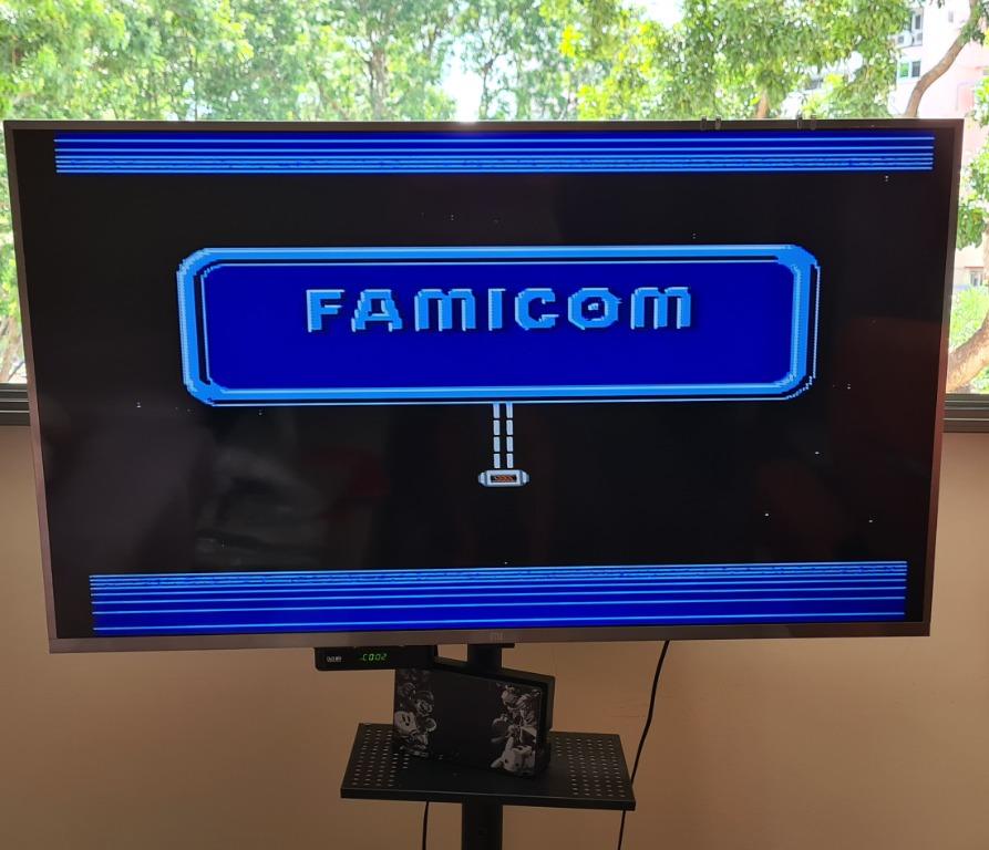 Sharp Twin Famicom AN-500B Red Retro Game Console, Video Gaming, Video ...