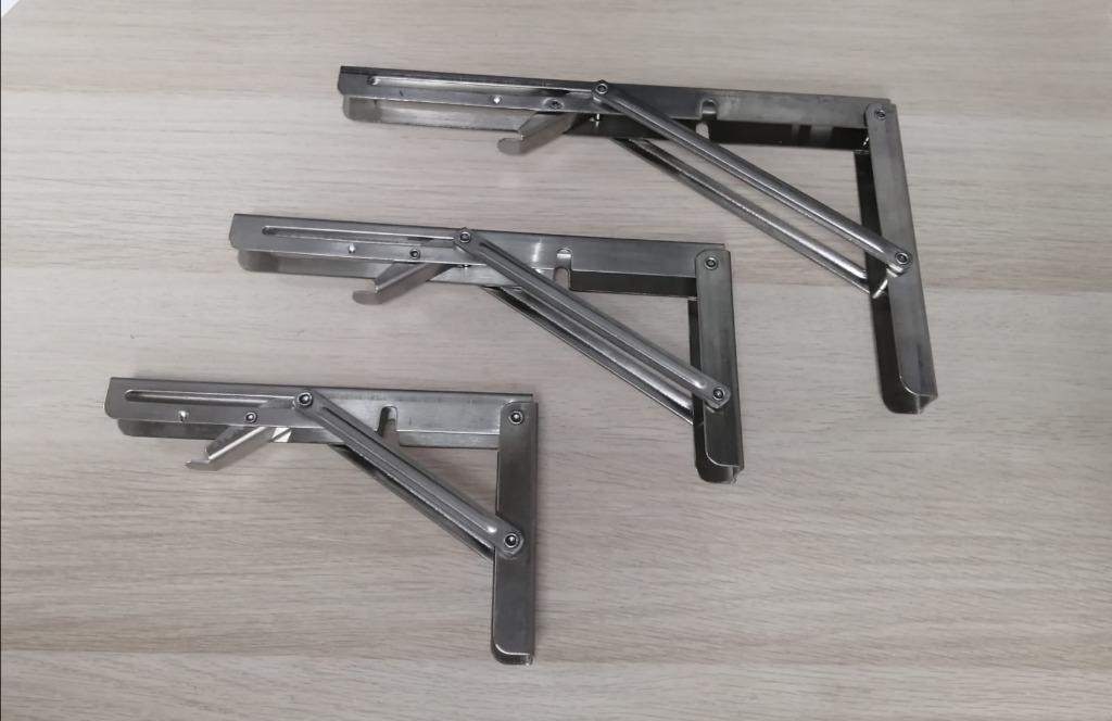 Stainless steel brackets (collapsible), Furniture & Home Living, Home ...