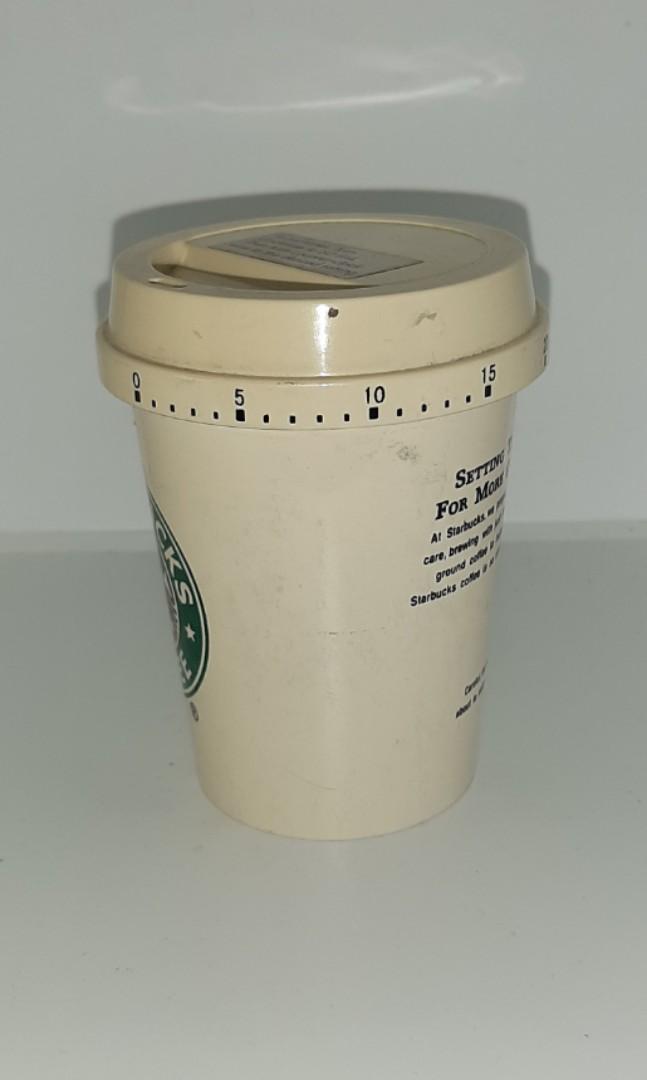 Starbucks Coffee Kitchen Timer Collectible White Tumbler Design Display ...