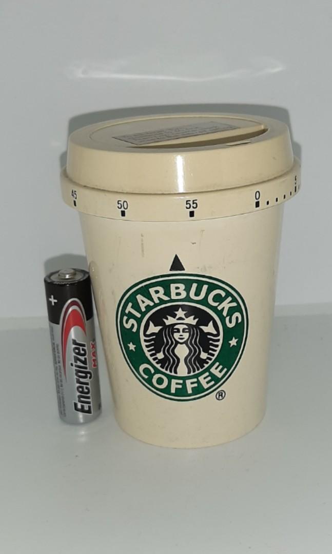 Starbucks Coffee Kitchen Timer Collectible White Tumbler Design Display ...