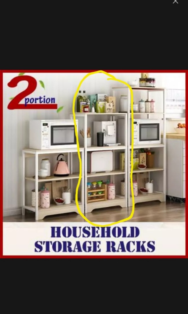 3-Tier Storage Rack, Furniture & Home Living, Furniture, Shelves ...