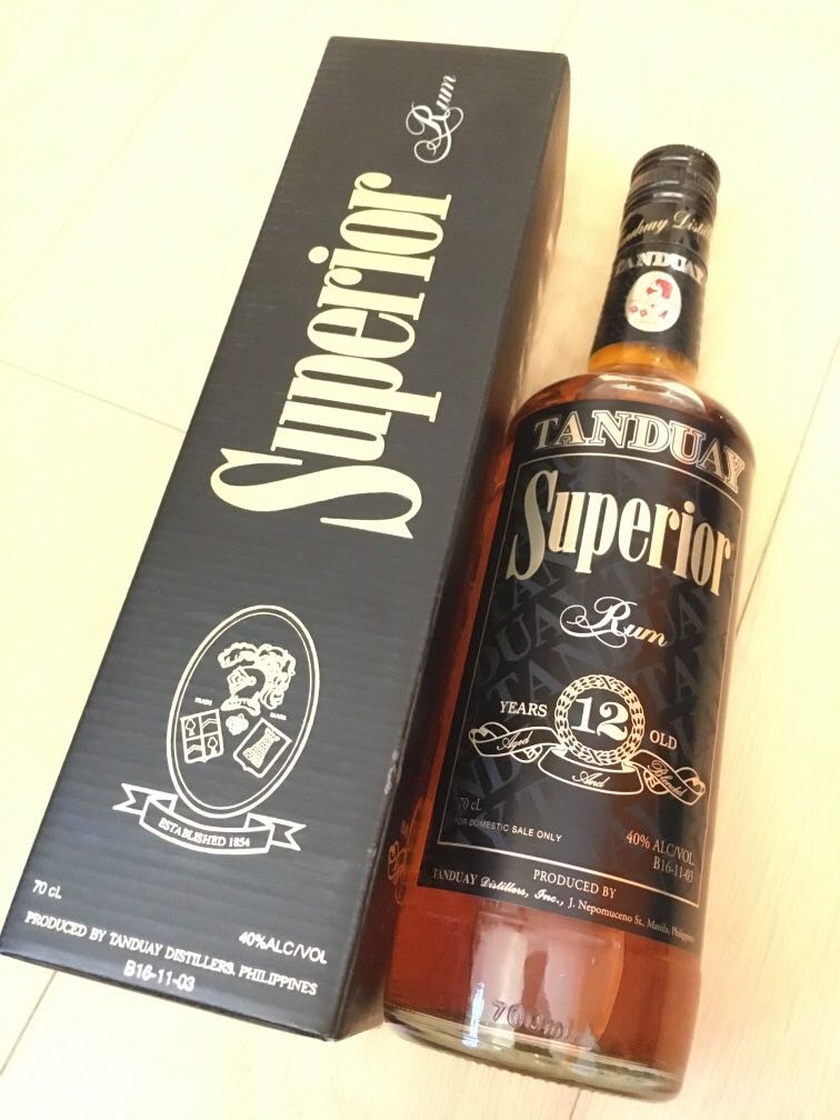 TANDUAY Superior 12 years Rum, 嘢食 & 嘢飲, 酒精飲料 - Carousell