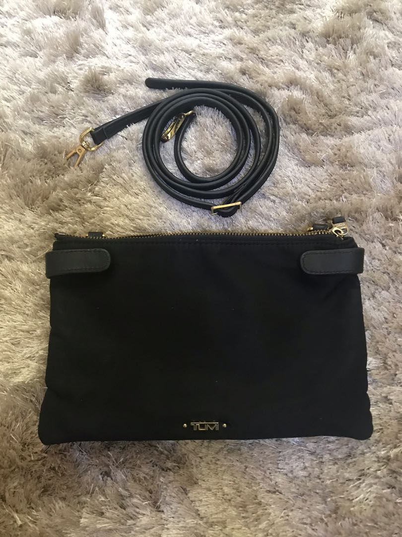 Tumi Double-Zip Sling Bag, Luxury, Bags & Wallets on Carousell