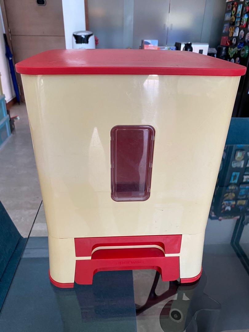 Tupperware Rice Container with Dispenser, Furniture & Home Living ...