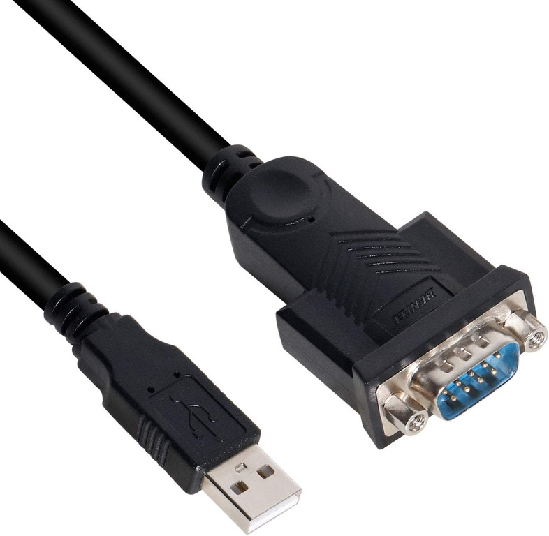 USB to Serial Cable 1.8M, BENFEI USB to RS-232/DB9(9-pin) Adapter ...