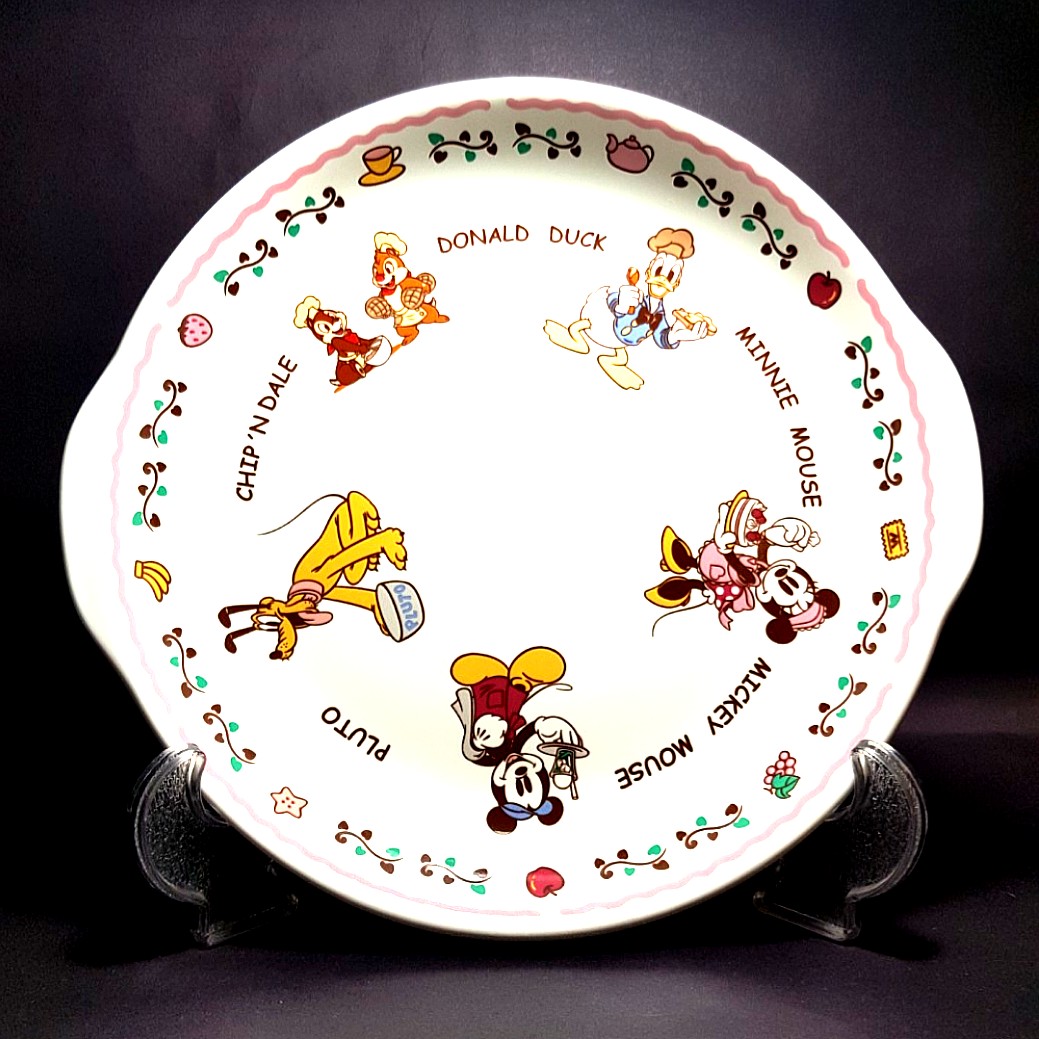 Vintage Disney platter Mickey Mouse Minnie Mouse Pluto Donald Duck Chip ...