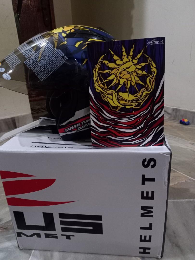 Zeus Merdeka Helmet Limited Edition, Motorbikes on Carousell