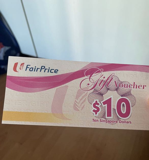 $10 Fairprice Voucher, Tickets & Vouchers, Vouchers on Carousell