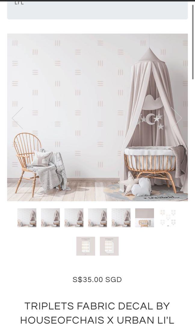 BN Triplets Fabric Decal by Houseofchais x Urban Li'l, Babies & Kids ...