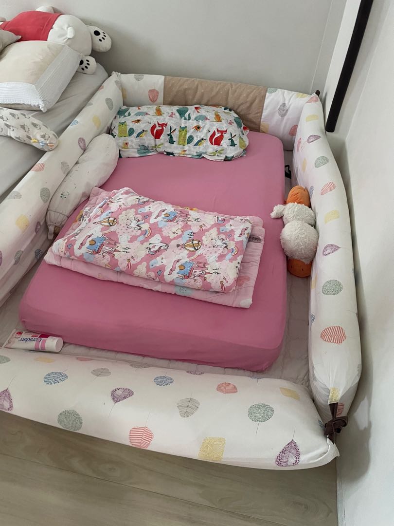 Creamhaus bumper bed, Babies & Kids, Baby Nursery & Kids Furniture, Childrens' Beds on Carousell