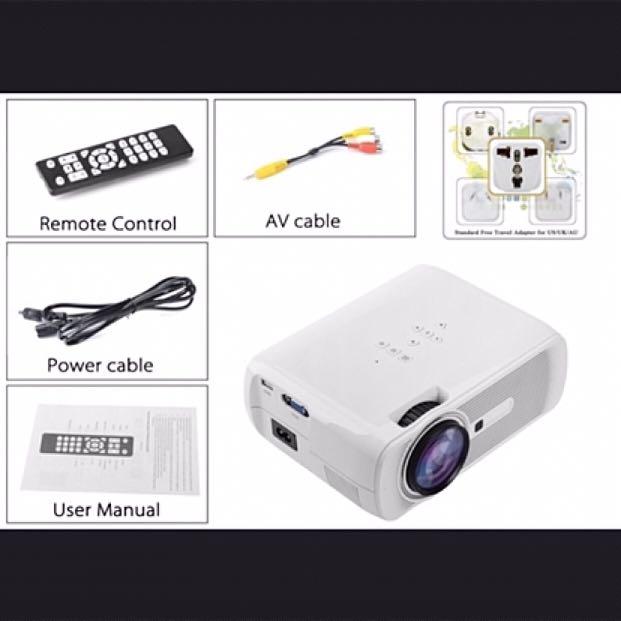 Full HD 3000 Lumens Portable LED Projector Home Theatre Cinema, TV ...