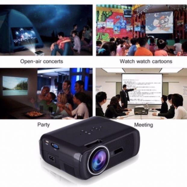 Full HD 3000 Lumens Portable LED Projector Home Theatre Cinema, TV ...
