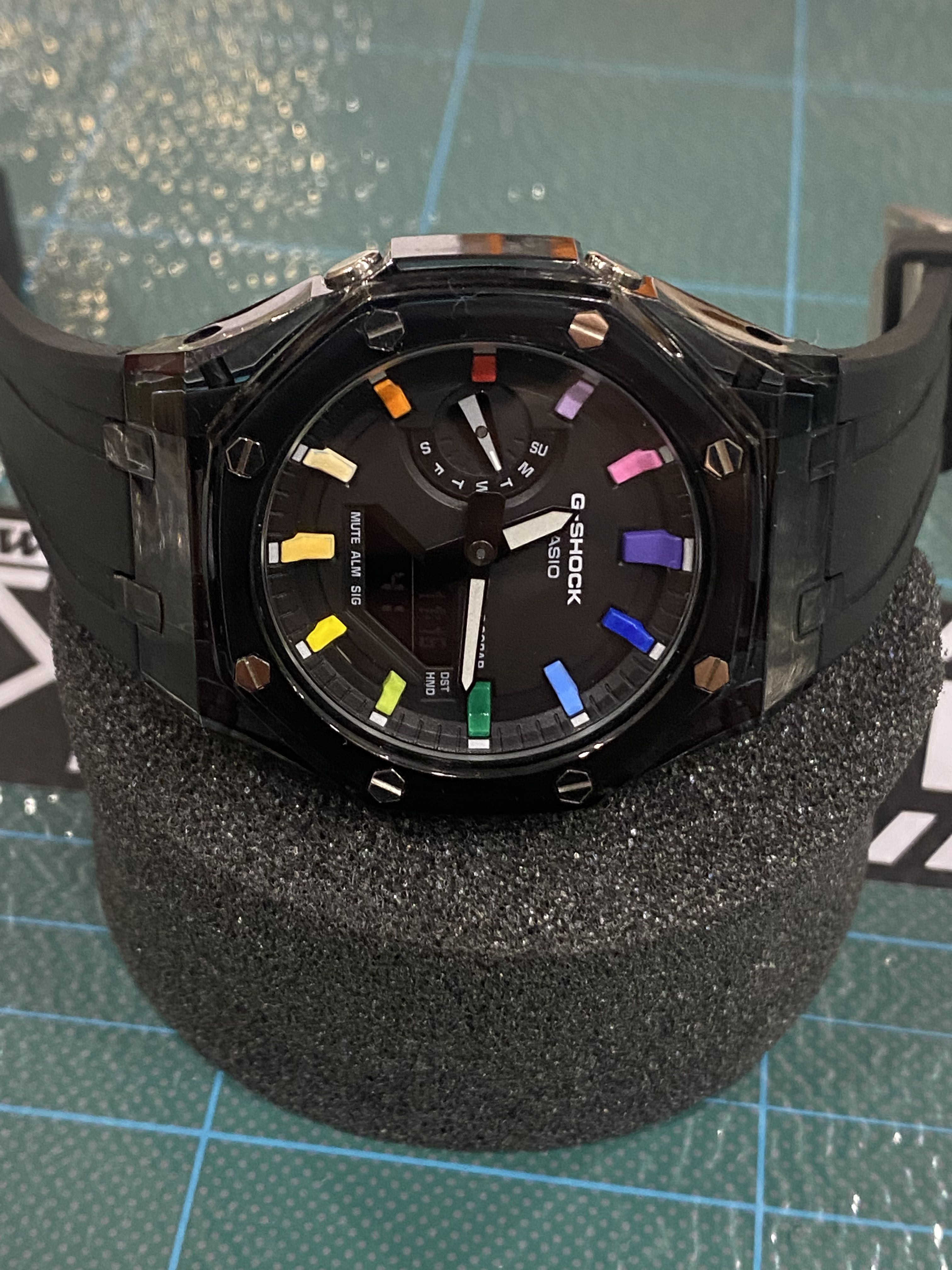 G Shock Watch custom rainbow mod ga2100 ga2110 ga-2100 ga-2110, Luxury ...