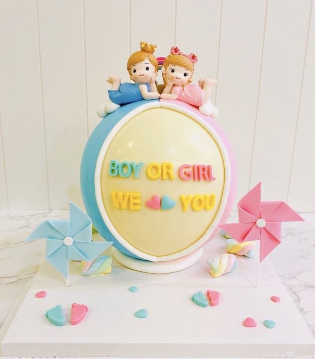 Gender reveal knock knock / pinata cake, Food & Drinks, Homemade Bakes ... Gender reveal knock knock / pinata cake, Food & Drinks, Homemade Bakes ...