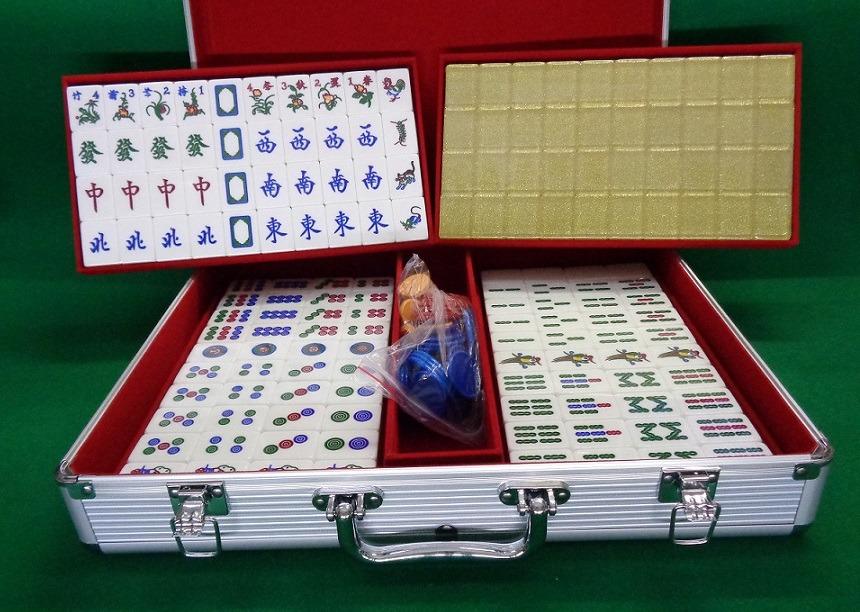 Glittering Gold Crystal Mahjong Set With Aluminum Casing (A1 Size ...