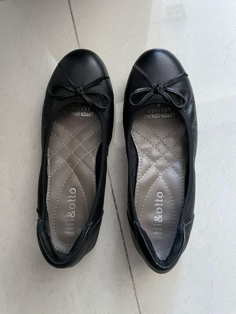 Itti otto black shoe, Women's Fashion, Footwear, Flats on Carousell