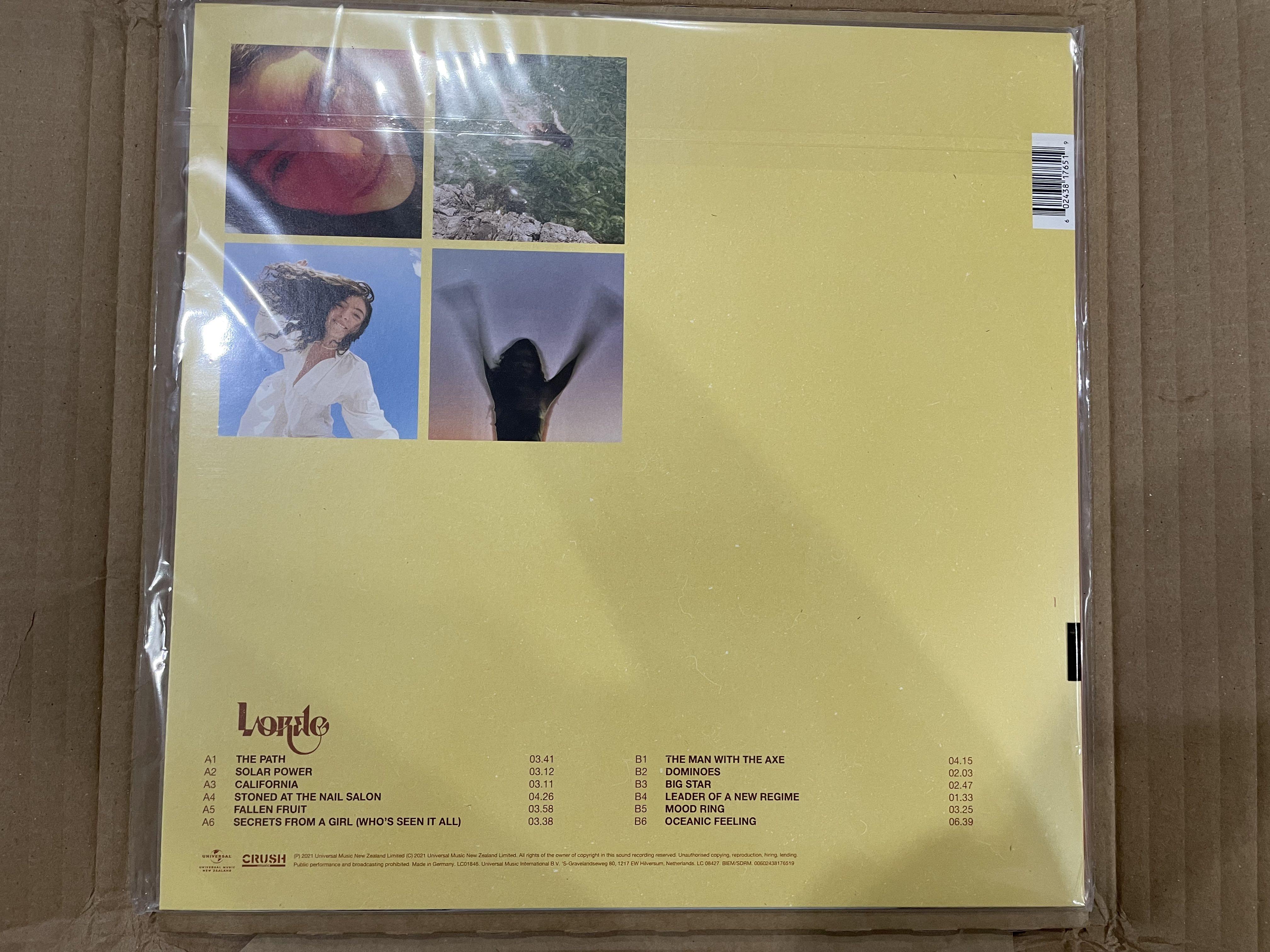 Lorde - Solar Power Vinyl, Hobbies & Toys, Music & Media, Vinyls on ...