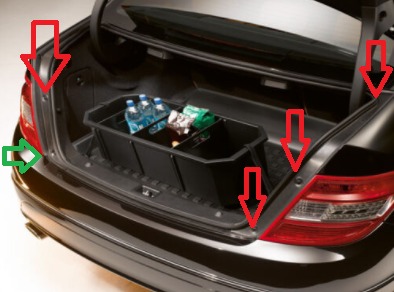 Mercedes Boot Trim Clip, Car Accessories, Accessories on Carousell