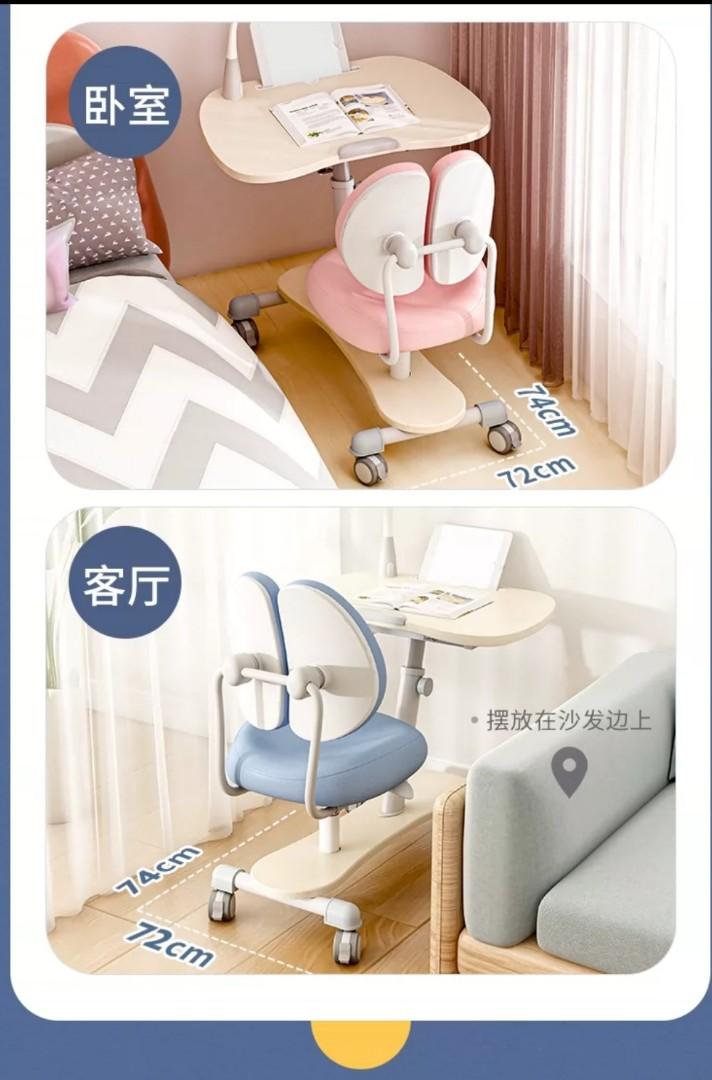 Movable Study Table and Chair, Furniture & Home Living, Furniture ...