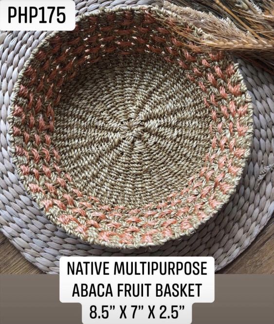 Native Abaca Fruit Basket, Furniture & Home Living, Home Improvement ...