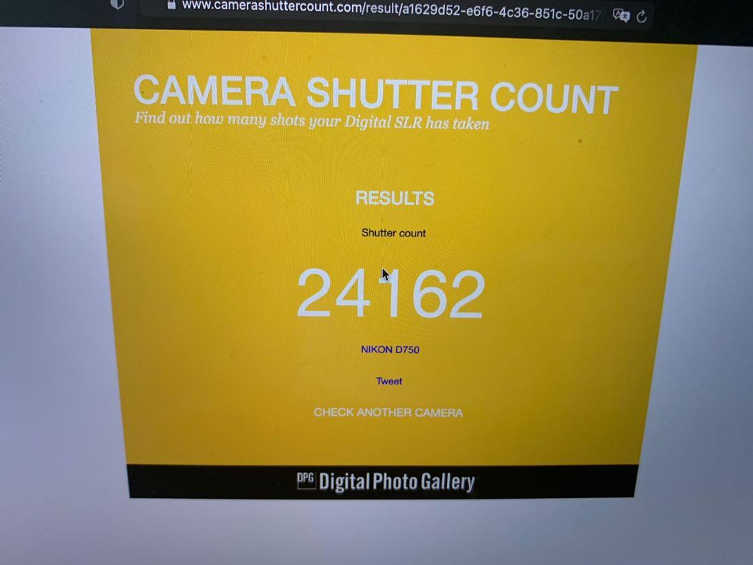Nikon D750 FX 24k shutter count, Photography, Cameras on Carousell