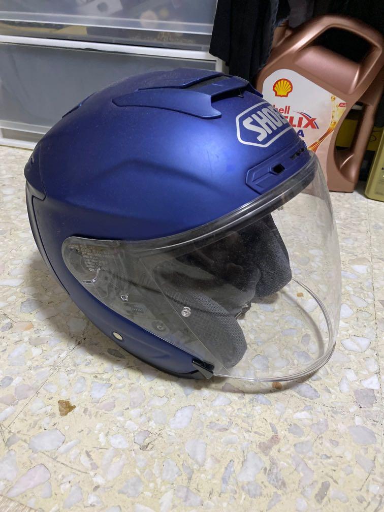 Original Shoei J-Force 4 helmet ( Matt Blue), Motorcycles, Motorcycle ...