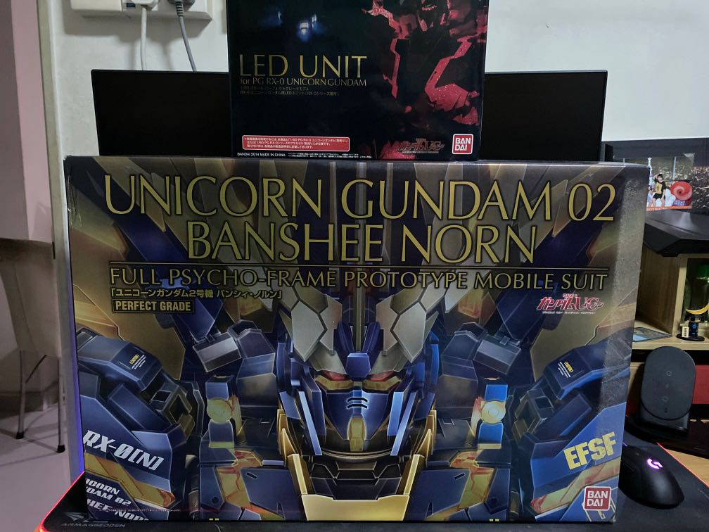 PG Banshee Norn Gundam with LED Unit, Hobbies & Toys, Toys & Games on ...
