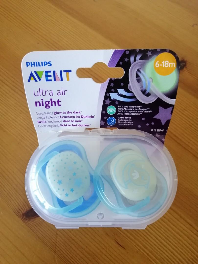 Philips Avent Ultra Air Night Soother/Pacifier/Dummy, Babies & Kids ...